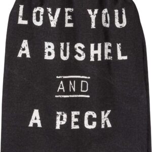 Primitives by Kathy Love You A Bushel and A Peck and A Hug Around The Neck Decorative Kitchen Towel, Cotton