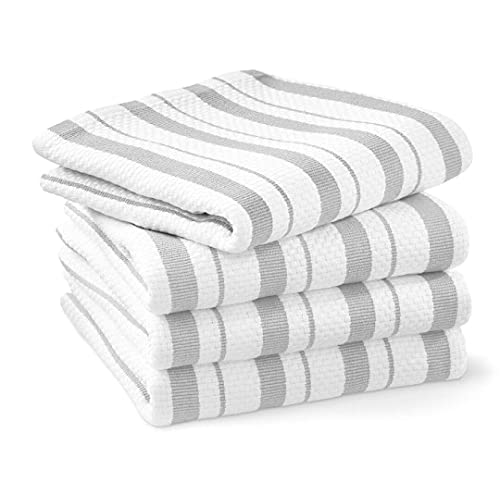 Williams-Sonoma Classic Striped Towels, Cotton,Set of 4 (Drizzle)