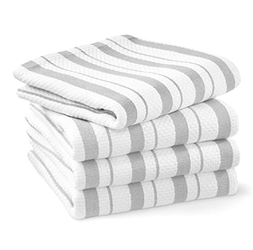 Williams-Sonoma Classic Striped Towels, Cotton,Set of 4 (Drizzle)