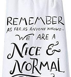 Primitives by Kathy 25260 LOL Made You Smile Dish Towel, Cotton, 28" by 28", Nice and Normal