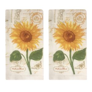 Lobyn Value Packs Golden Sunflower Kitchen Towel 5 Piece Linen Set 2 Towels 2 Pot Holders 1 Oven Mitt