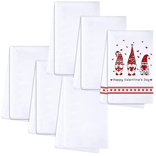 Sublimation Blank Towels, DIY Microfiber Kitchen Towels, Modern Multi Purpose Dish Towels for Kitchen Cleaning, 16 x 24 Inch (6 Pieces)