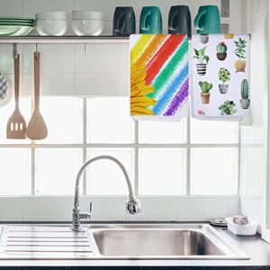 Sublimation Blank Towels, DIY Microfiber Kitchen Towels, Modern Multi Purpose Dish Towels for Kitchen Cleaning, 16 x 24 Inch (6 Pieces)