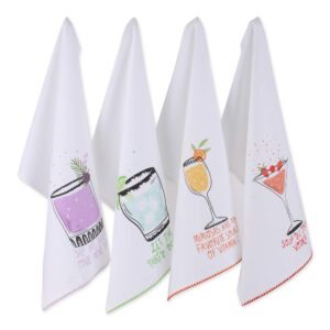 dii cocktail collection kitchen, dishtowel set, dishtowel set, sassy cocktails 4 piece