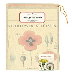 Cavallini & Co. Wildflowers Tea Towel, Multicolor