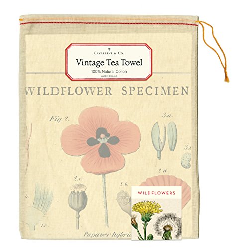 Cavallini & Co. Wildflowers Tea Towel, Multicolor