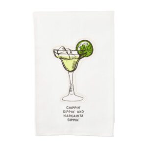 mud pie margarita appliqued towel (41500220m) small