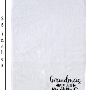 Mother's Day Gifts | Home Decor Decorative Kitchen and Bath Hand Towel | Farmhouse Grandmas Are Just Moms With Frosting | Spring Summer Garden Themed | White Towel Home Decorations | Nana Gift Present