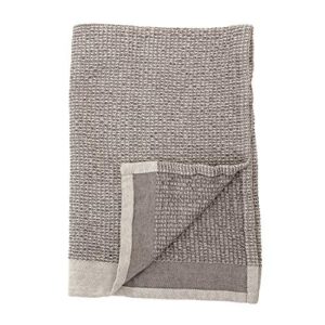 bloomingville cotton waffle weave tea towels (set of 2), grey, 2 count