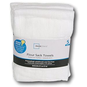 White Flour Sack Towels -Pack of 5