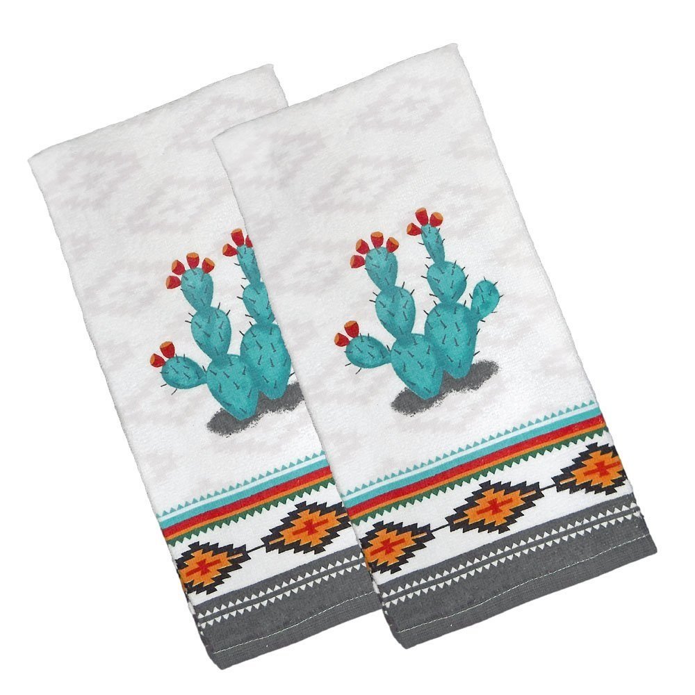 Kay Dee Designs Southwest Craze Cactus Print Terry Dish Towel Set of 2