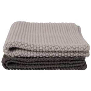 Square Cotton Knit Dish Cloths (Set of 2 Pieces)