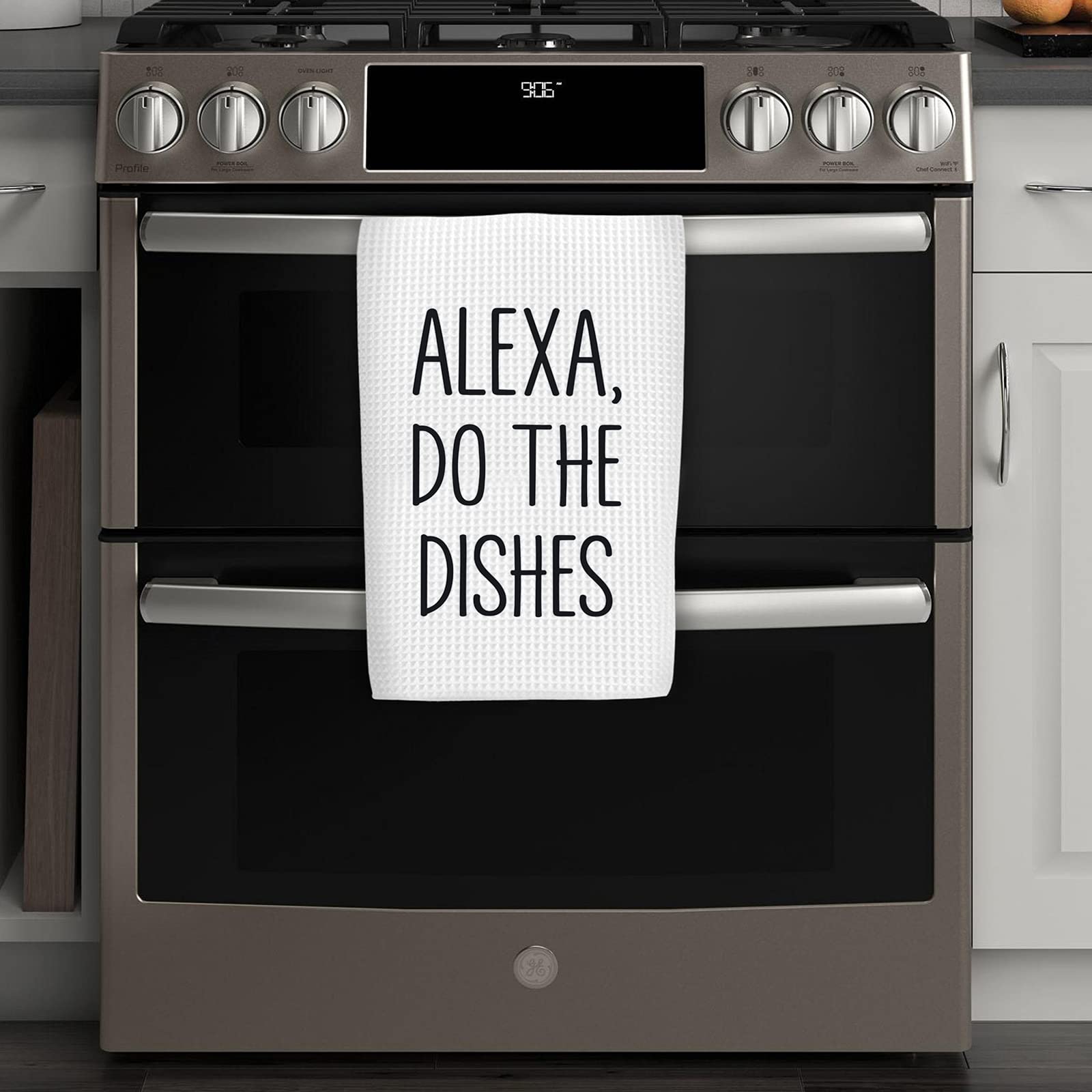 WCGXKO Funny Kitchen Towel Alexa Do The Dishes Housewarming Gift Hostess Gift (Do The Dishes Alexa)