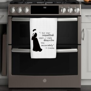 WCGXKO V. Crawley Quote Inspired Kitchen Decor Housewarming Gift for Fans Lady Violet Feminist Gift (Them accurately Towel)