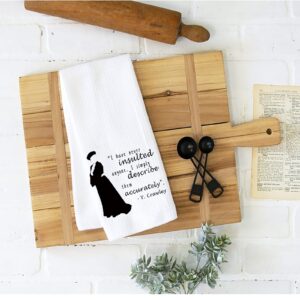 WCGXKO V. Crawley Quote Inspired Kitchen Decor Housewarming Gift for Fans Lady Violet Feminist Gift (Them accurately Towel)