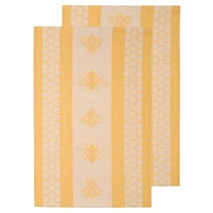 now designs kitchen dishtowels, set of two, honeybee jacquard, 2 count