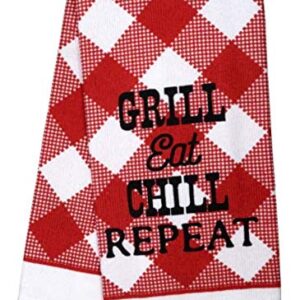 Buffalo Plaid Kitchen Towels Grilling Barbeque Towels