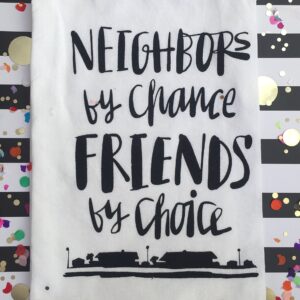 Primitives by Kathy LOL Made You Smile Dish Towel, 28" x 28", Cotton,White, Black