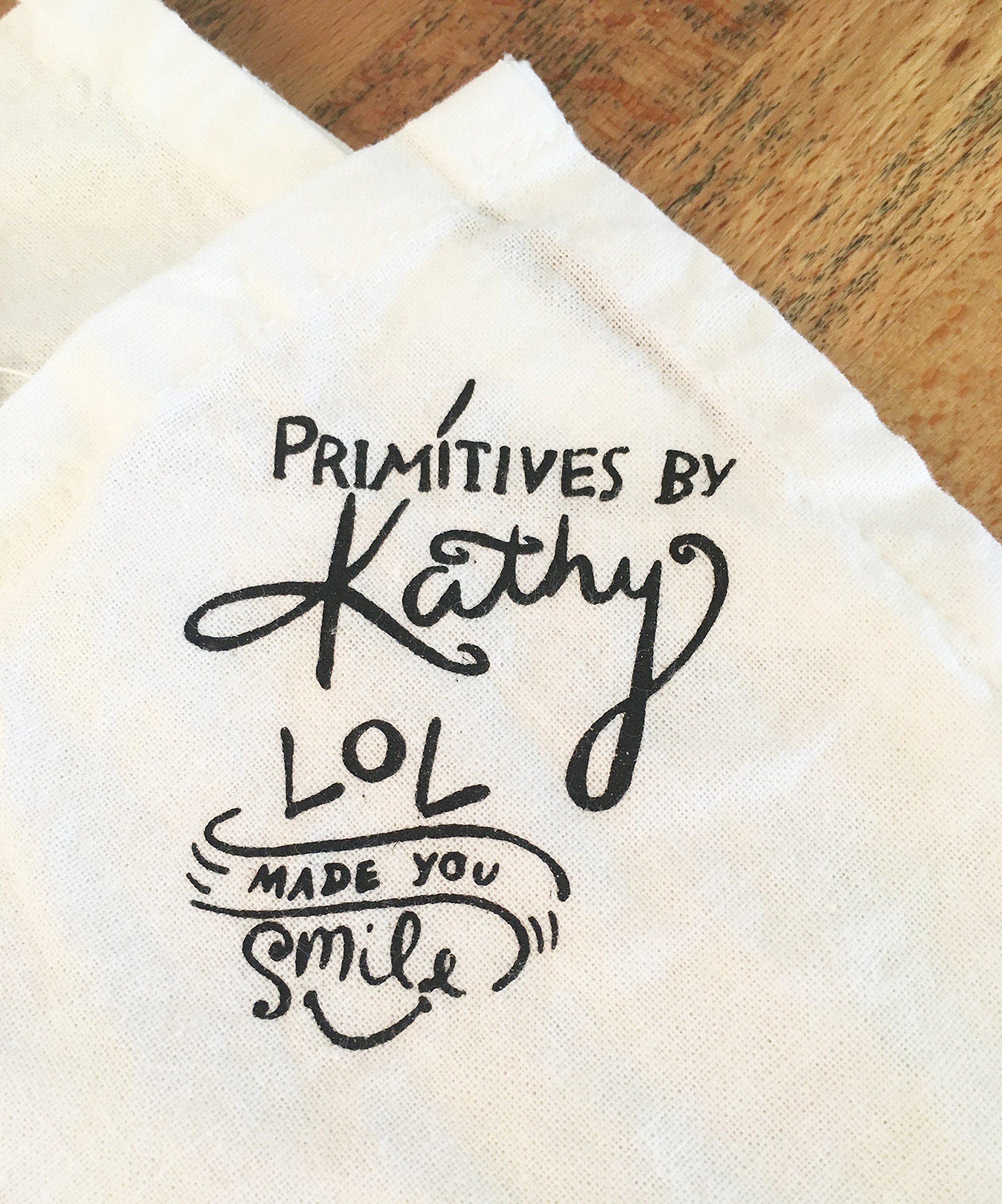 Primitives by Kathy LOL Made You Smile Dish Towel, 28" x 28", Cotton,White, Black