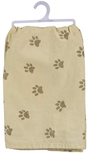 Primitives by Kathy Cotton Dish Towel Set - Dog Design, Kitchen/Bathroom Decor, Tea Towels, 28"x28"