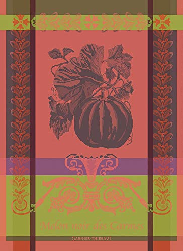 Garnier Thiebaut Vanille Bourbon French Jacquard Kitchen Towel 22"x30", Cotton