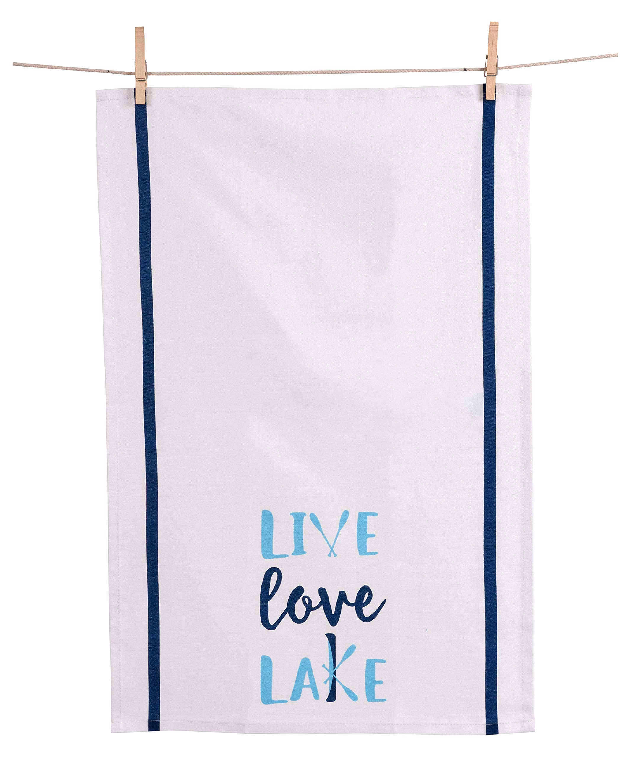 KAF Home Pantry Live Love Lake Kitchen Dish Towel Set of 4, 100-Percent Cotton, 18 x 28-Inch