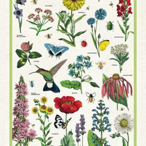 Cavallini & Co., Garden Pollinator Vintage Kitchen / Tea Towel