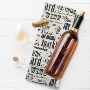 Jolitee 15x25” Wine Lovers Towel – Humorous Wine Sayings, Funny Kitchen Linens, Unique Tea & Hand Towels for Adult Humor, Perfect for Wine Enthusiasts