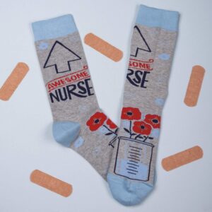 Primitives by Kathy LOL Made You Smile Silly Socks, Awesome Nurse