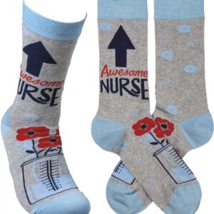 Primitives by Kathy LOL Made You Smile Silly Socks, Awesome Nurse