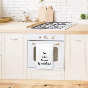 Style In Print Custom Decor Flour Kitchen Towels Personalized Text Cleaning Supplies Dish White