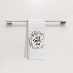 Voatok Home Sweet Home Garland Bath Towel,Family Sweet Gifts Decorative Towel,New Home Housewarming Decor,Mom Gifts