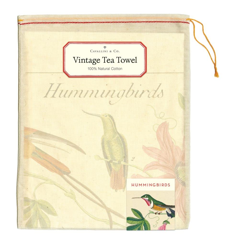 Cavallini & Co., Hummingbirds Vintage Kitchen / Tea Towel