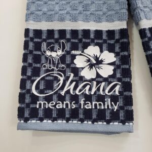 Lilo and Stitc* Kitchen Towels/Ohana Lilo and Stitc* Bathroom Towels