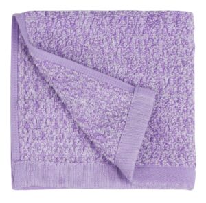 everplush diamond jacquard washcloth 6 piece in lavender