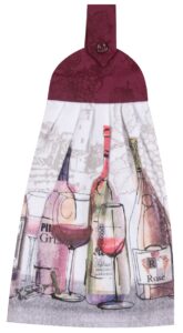 kay dee designs choice wine tie towel 26.00" x 16.00"