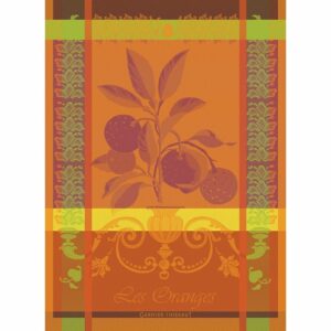 garnier thiebaut les oranges sanguine kitchen towels, 22" x 30"