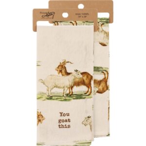 primitives by kathy you goat this decorative kitchen towel 18 x 28 inches