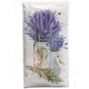 mary lake-thompson herb jar with lavender flour sack dish towel