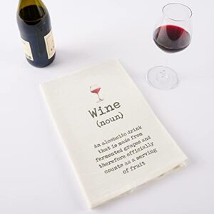 Mud Pie Wine Hand Dish Towel, Wine Definition