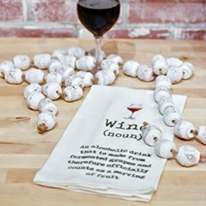 Mud Pie Wine Hand Dish Towel, Wine Definition