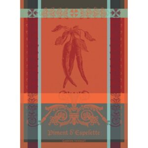 garnier thiebaut piment d'espelette epices kitchen towel, 22" x 30", multiple