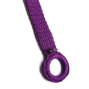 Hanging Kitchen towels ring - Towel holder for kitchen towels with hanging loop - Kitchen towel hanger unique House Warming Gift (Purple)