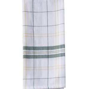 ANA Eco-Friendly 100% Cotton and Highly Absorbent Kitchen Discloth Towels | Lemon Yellow Print | Set of 4 | Stripe and Check Print | 20x28 inch | Designed to Make Your Kitchen More Alluring