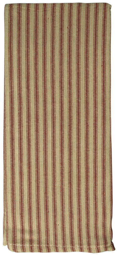 fillURbasket Burgundy Farmhouse Kitchen Towels Set of 3 Striped Buffalo Checked Plaid Dish Towels Red and Tan Towels for Decor Dishing Drying Cotton 15”x25”