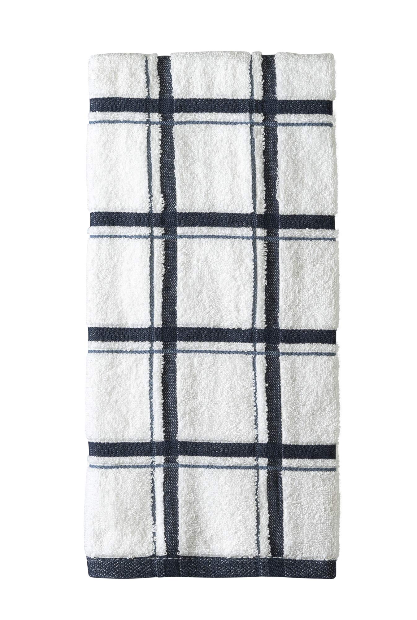 XLNT Blue Large Kitchen Towels (3 Pack) - 100% Cotton Dish Towels | 20" x 28" | Ultra Absorbent Dishcloths Sets of Hand Towels/Tea Towels for Everyday Scrubbing | Quick Drying Kitchen Washcloths