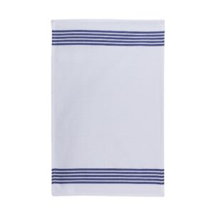 The Weaver's Blend 100% Cotton Kitchen Towels with Blue Stripe Design | Kitchen Towels and Dish Cloths | Size 28”x18” | Set of 6