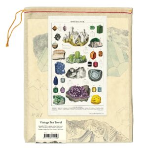 Cavallini Papers & Co Cavallini Vintage Mineralogy Cotton Tea Towel