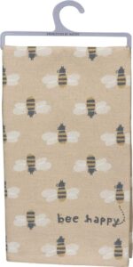 primitives by kathy bee happy dish towel