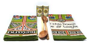 royal tara set 2 tea towels celtic peacock